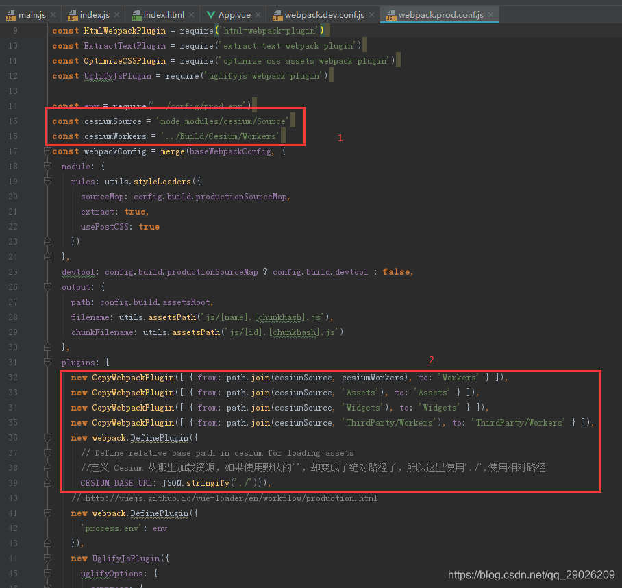 idea开发工具 vue+cesium+webpack的环境配置（helloworld）_idea webpack配置-CSDN博客
