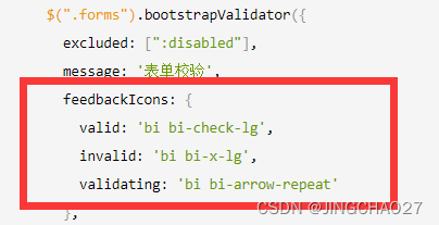 Bootstrap5使用bootstrapValidator完成表单验证（包括解决样式、图标不显示及其他组件表单验证出问题解决方案）_bootstrap5 validation-CSDN博客