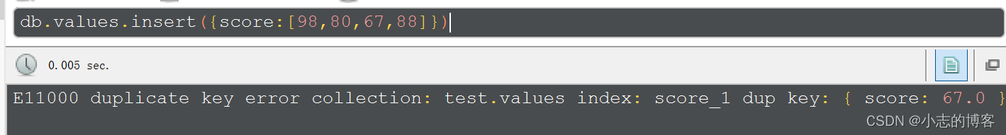 Mongodb——索引属性之唯一索引(unique Indexes)mongodb 唯一索引 Csdn博客
