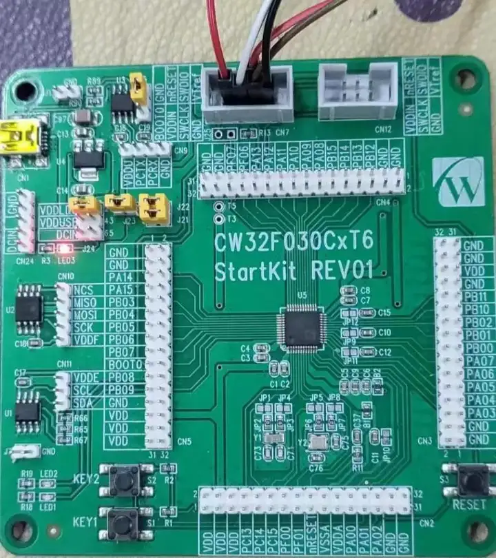 使用通用串口模块下载CW32F030芯片的方法_CW32生态社区-DAMO开发者矩阵