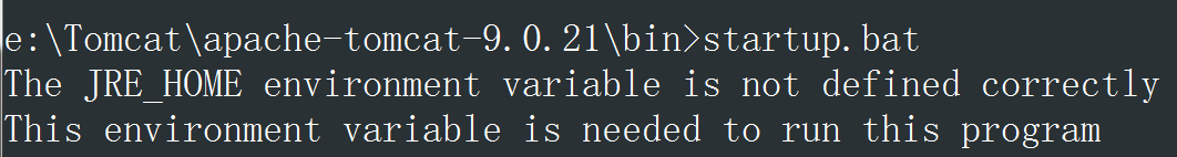 tomcat配置报错解决方法 The jre_home environment variable is not defined correctly_environment variable ...