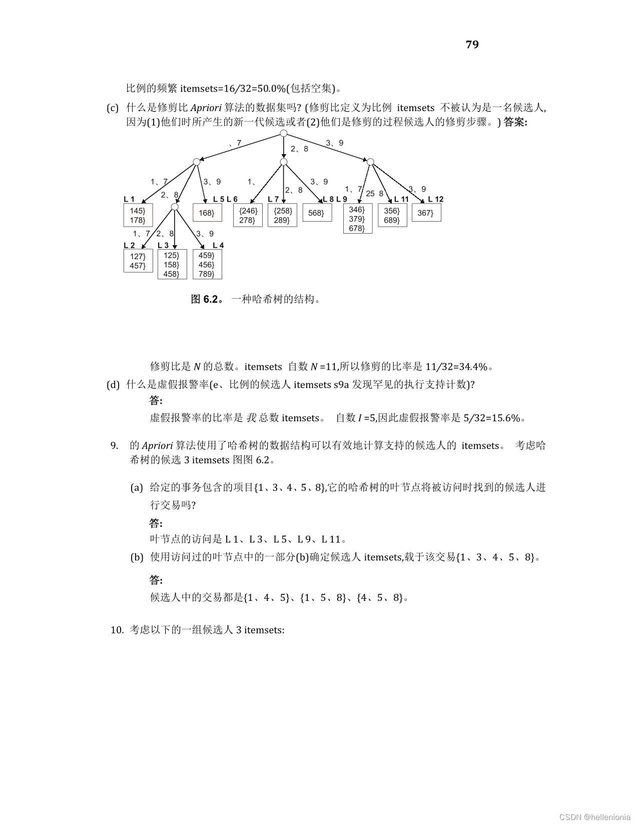 【数据挖掘导论课后习题答案】第6章 Association Analysis Basic Concepts And Algorithms(含英文原版)数据挖掘导论课后题答案 Csdn博客
