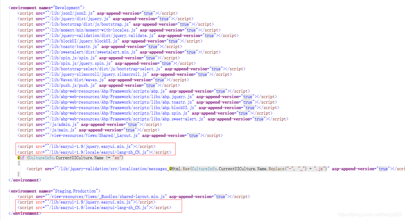 ABP框架引入easyUI_abp mvc引用第三方ui-CSDN博客