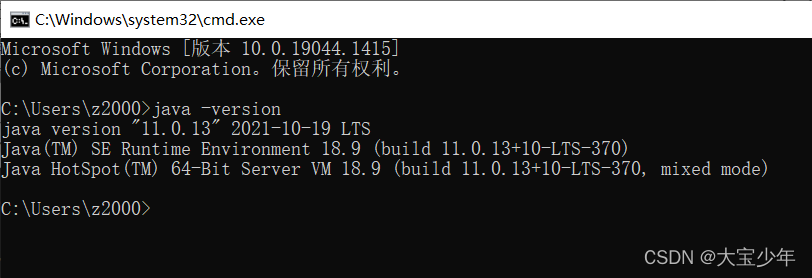 Windows安装Java 11_java11.0.13-CSDN博客