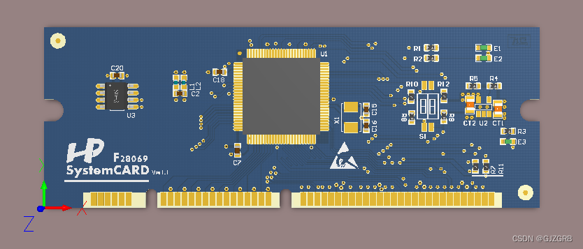 基于TMS320F28069 设计SystemCARD应用DSP硬件控制板（原理图+PCB）工程文件，AD09设计的工程文件-CSDN博客