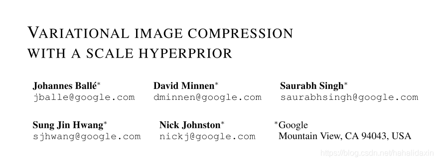 【图像压缩】超先验模型 《VARIATIONAL IMAGE COMPRESSION WITH A SCALE HYPERPRIOR》-CSDN博客
