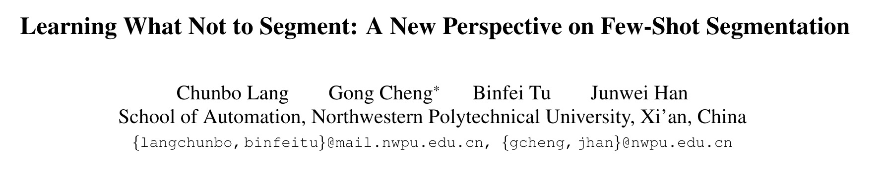 CVPR 2022 Oral 学习不分割的内容：关于小样本分割的新视角_learning what not to segment: a new perspective on-CSDN博客