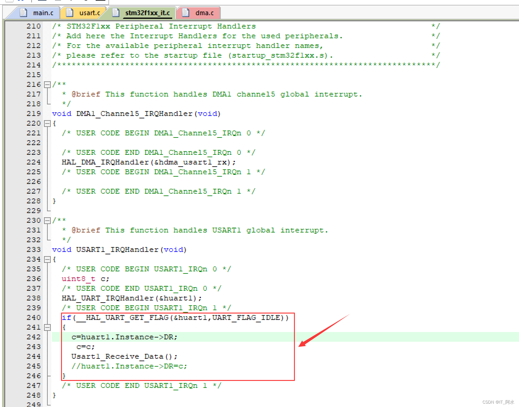 STM32CubeMX之DMA辅助串口数据接收_cubemx dma串口接收-CSDN博客