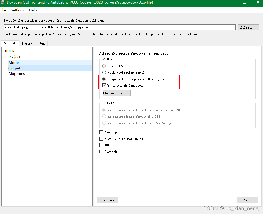 从C代码制作chm开发文档【doxygen + graphviz+winChm】_doxygen chm-CSDN博客