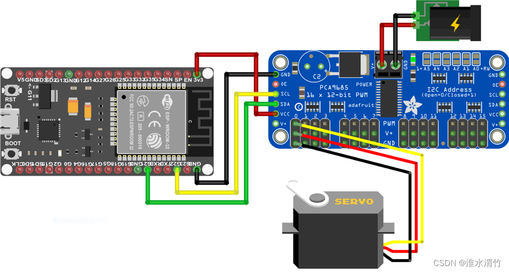 ESP32（或ESP32CAM）使用PCA9685模块arduino，自定义I2C引脚_esp32 pca9685-CSDN博客