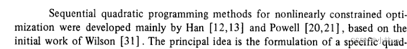 SQP算法论文阅读1：NLPQL: A FORTRAN subroutine solving constrained nonlinear ...