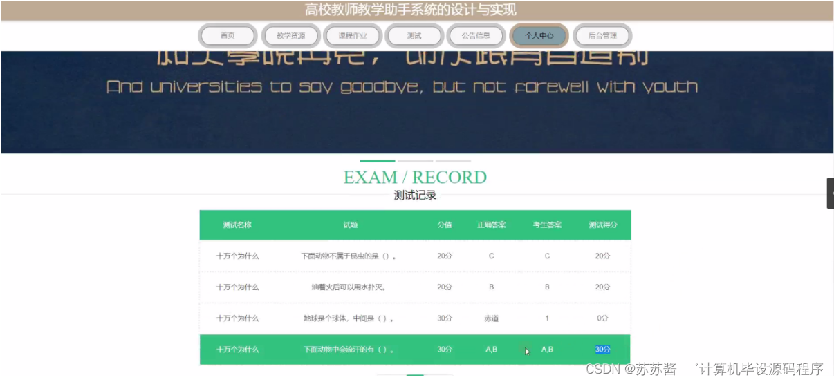 独有源码 Java Jsp高校教师教学助手系统的设计与实现sh383规划与实现适合自己的毕业设计的策略教学助手平台的设计与实现 Csdn博客