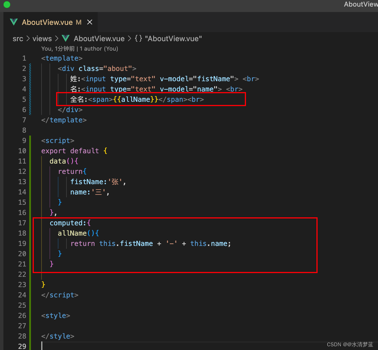 Vue 计算属性computed 和 Watch Vuecomputed和watch Csdn博客