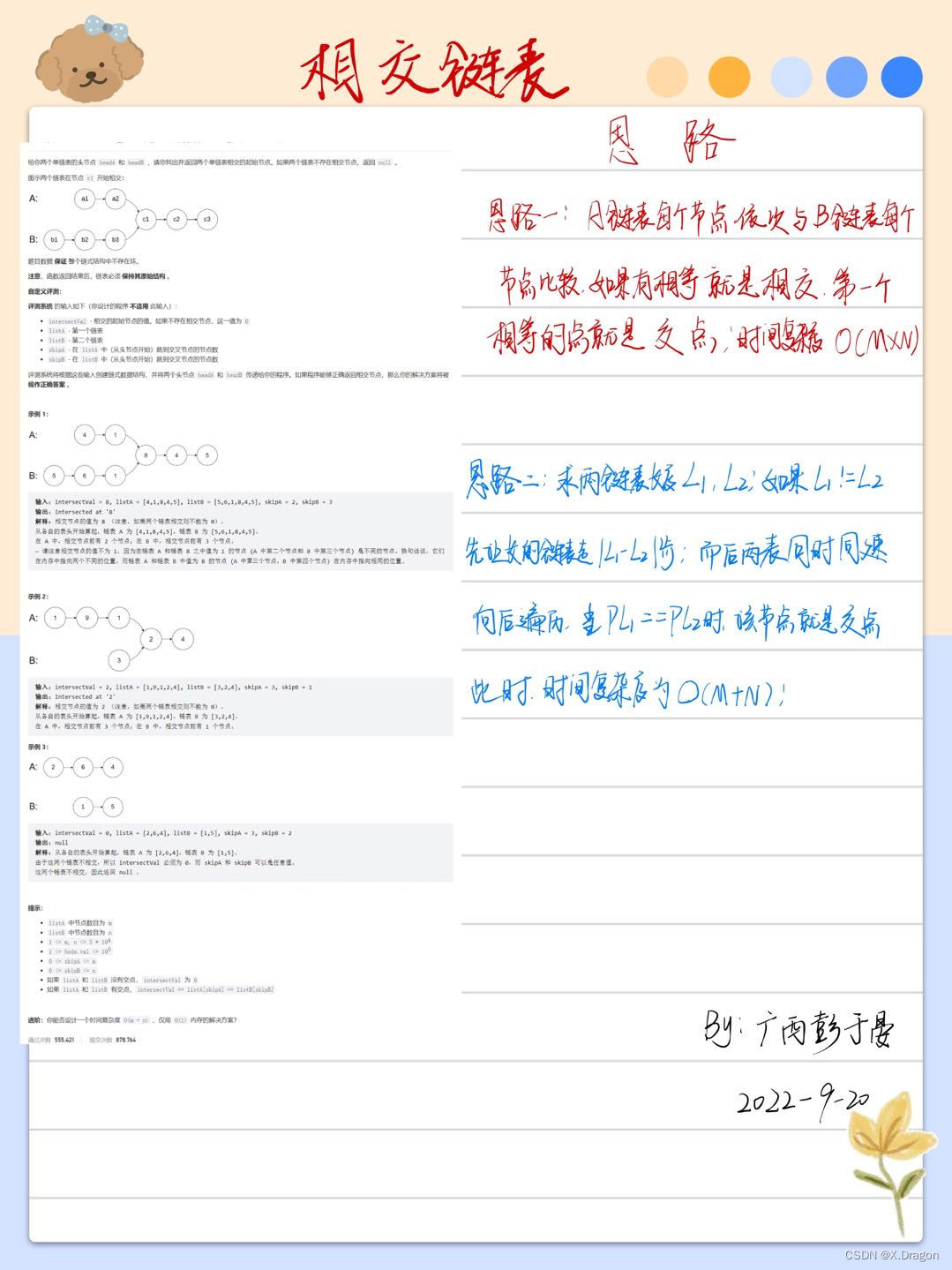 寻找链表交点-CSDN博客