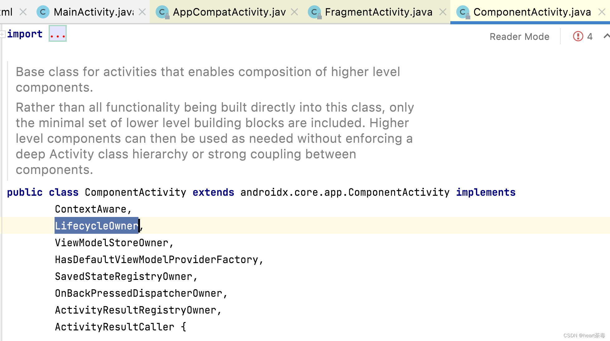 Jetpack组件（三）Lifecycle_import androidx.lifecycle.defaultlifecycleobserver-CSDN博客