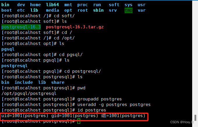 在Centos7上安装PostgreSQL16的详细步骤_centos7安装postgresql16-CSDN博客