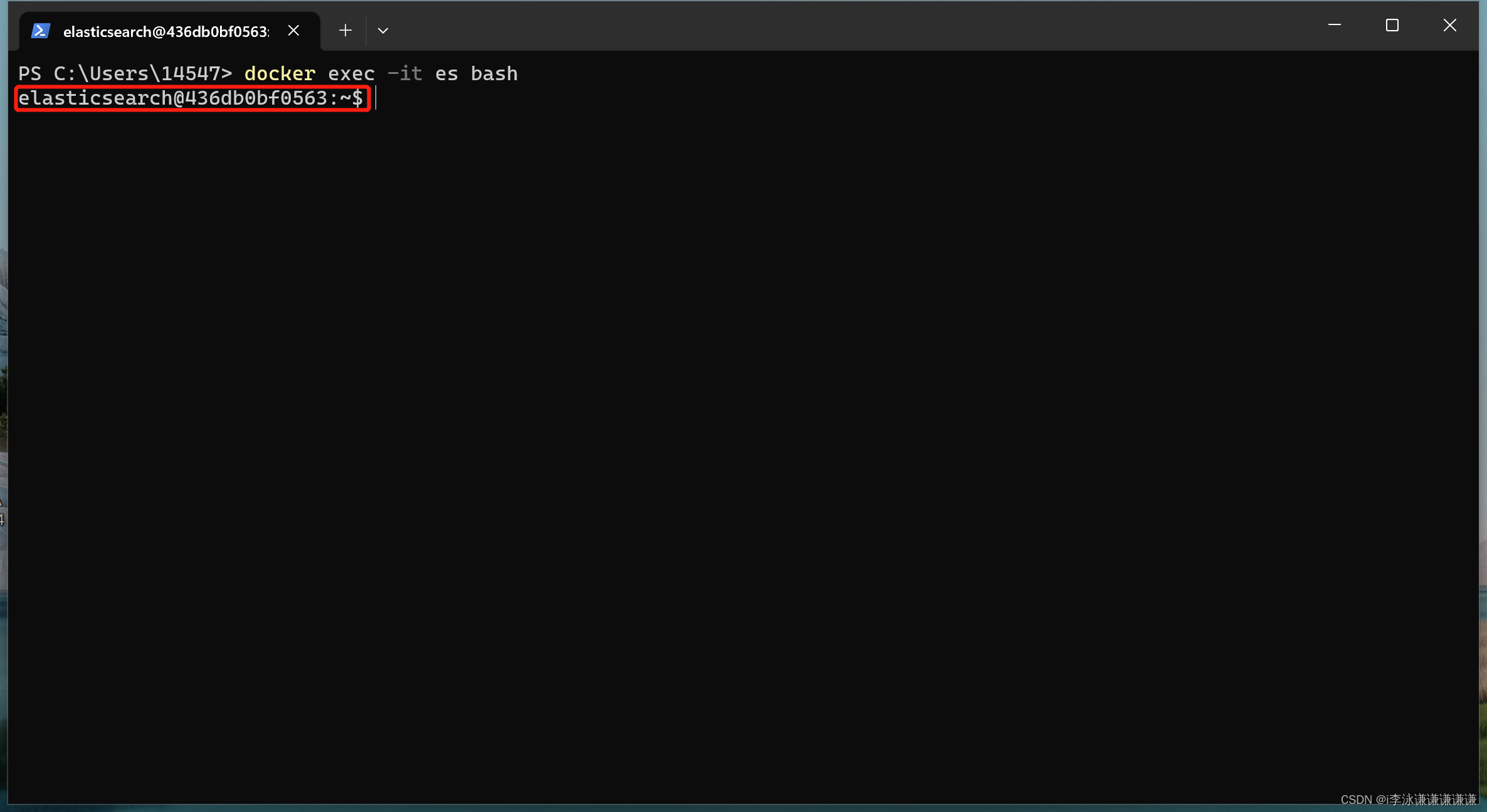 Windows基于docker安装elasticsearch和 Kibana笔记windows Docker Elasticsearch Csdn博客