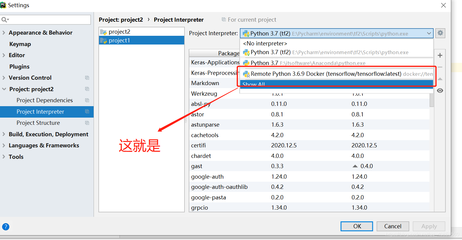 win10下：pycharm指定Docker中的Python做解释器_pycharm使用docker当作解释器怎么安装pip包-CSDN博客