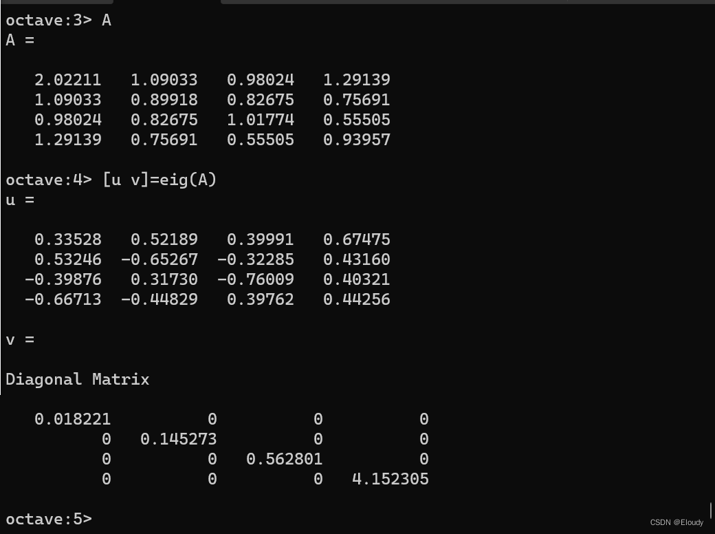 一个实现上不是很恰当的 特征值分解函数 with Jacobi method_jacobi rotation-CSDN博客