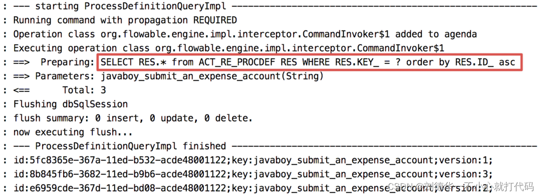 FLOWABLE打印底层sql_flowable 打印sql-CSDN博客