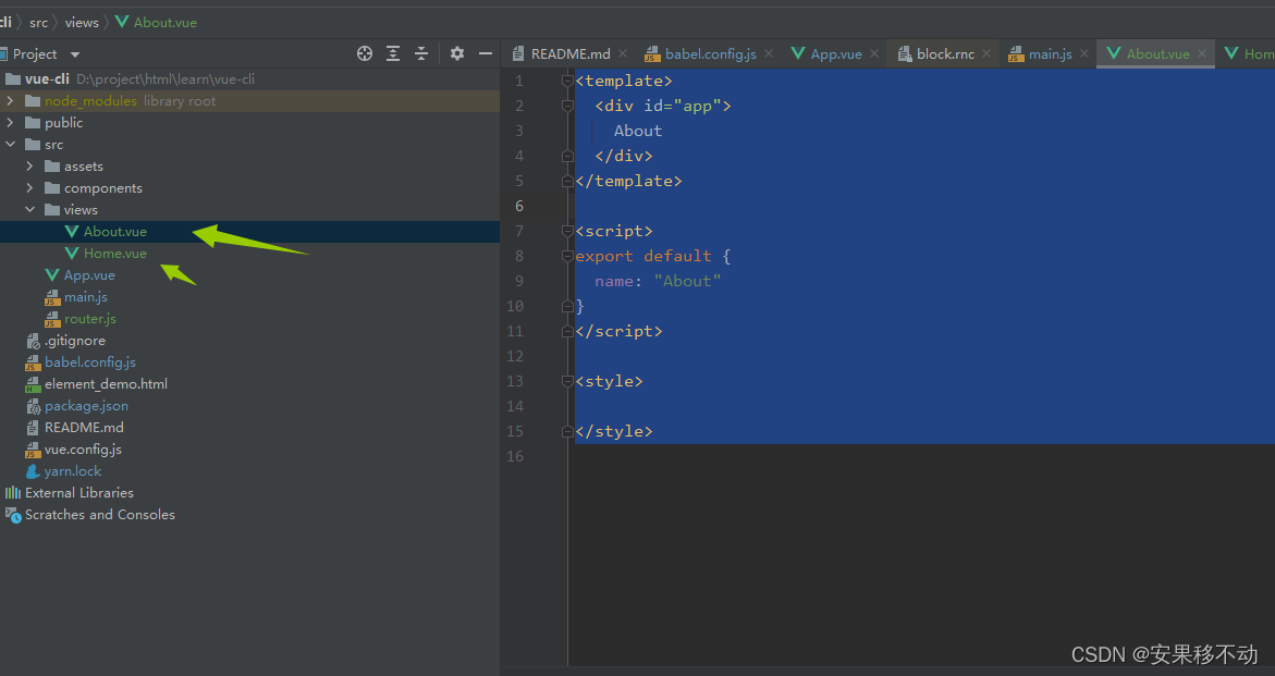 vue 项目添加vue-router_vue add vue-router-CSDN博客