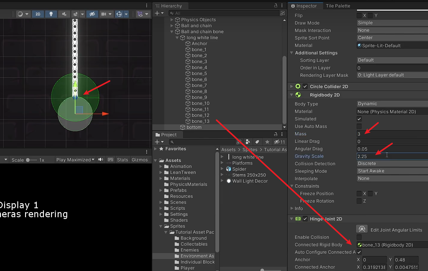 【Unity实战】零代码实现物理2d绳子和绳桥效果——Hinge Joint 2D的使用_unity绳子-CSDN博客