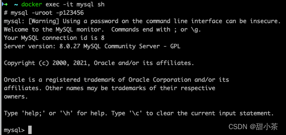 Mac Docker 安装mysql8 Mac Docker安装mysql8 Csdn博客