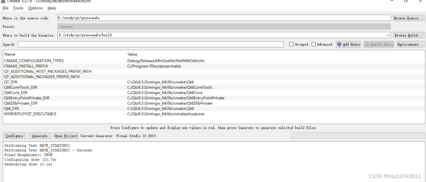 CMake报错处理：Could not find a package configuration file provided by “QT“ with any of-CSDN博客