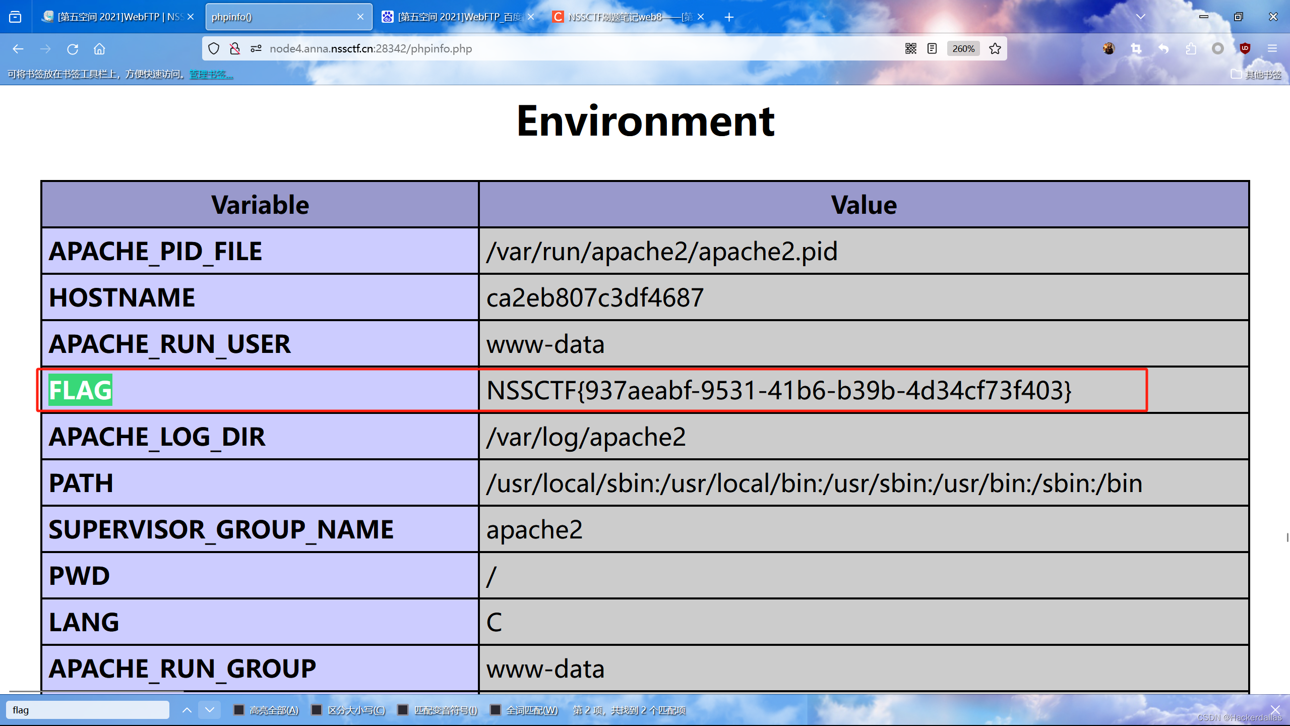 Nssctf 第五空间 2021 Webftp Csdn博客 2769