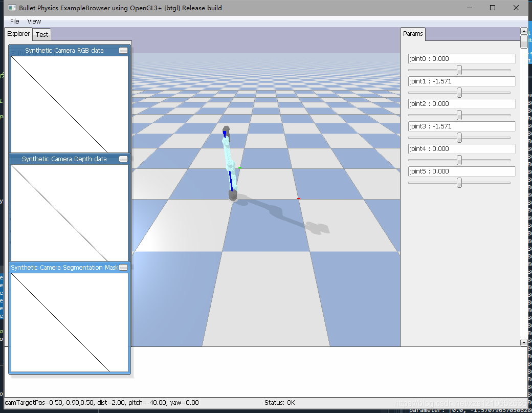 PyBullet（八）实时控制机器人手臂参数（以UR5机器人手臂为例）（有需要上传油管的视频）_pybulle控制ur机械臂-CSDN博客