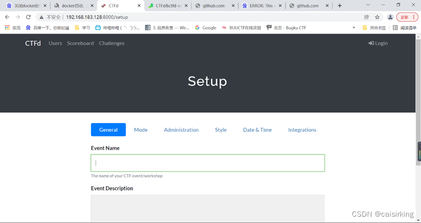 使用Docker和CTFd搭建本地CTF比赛环境的实践-CSDN博客