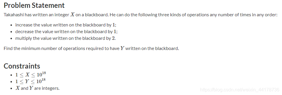 ABC188 F - +1-1x2（dp，记忆化搜索）_[abc188f] +1-1x2-CSDN博客
