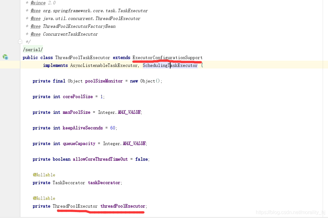 java线程池的拒绝策略，ThreadPoolTaskExecutor和ThreadPoolExecutor的区别。_threadpooltaskexecutor ...