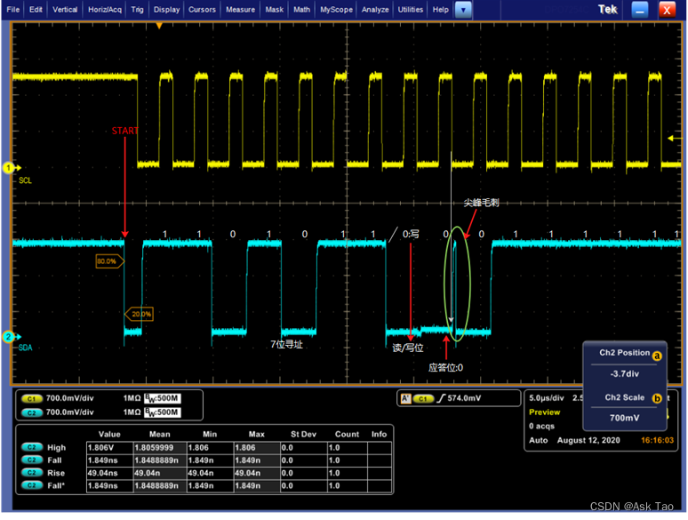 I2C原理与实际应用波形分析_i2c波形-CSDN博客