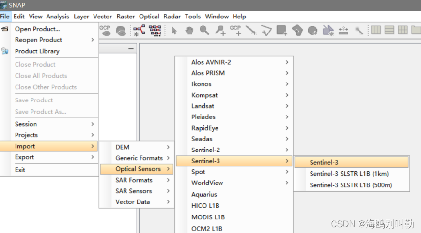 SNAP：哨兵3 OLCI level-1B产品处理_olci传感器-CSDN博客