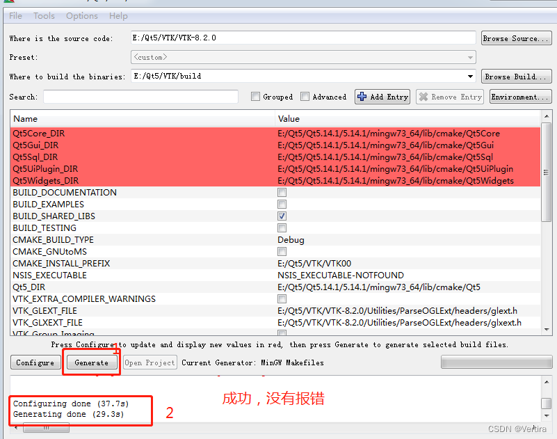 Qt +VTK+Cmake 编译和环境配置（第二篇，中级篇， 重新编译）_qt编译器配置-CSDN博客