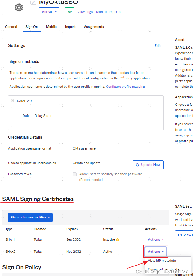 Springboot、React集成Okta SAML2单点登录_springboot saml2-CSDN博客