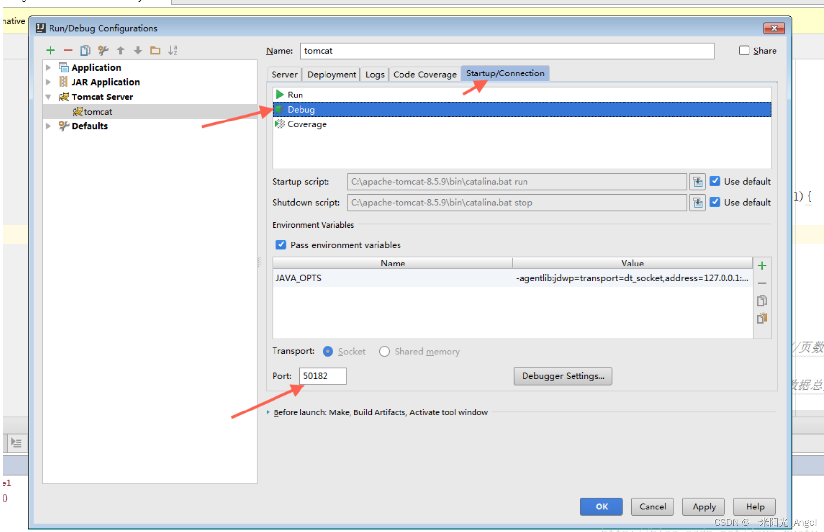 Error running tomcatUnable to open debugger port (127.0.0.1 50181) java.net.BindException_error ...
