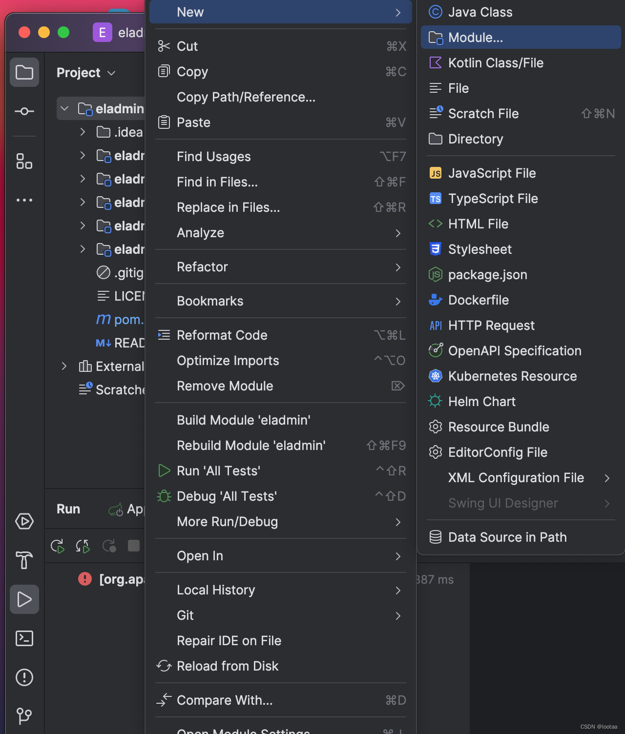 ELAdmin 新增Module_me.zhengjie:eladmin-tools:pom:2.4-CSDN博客