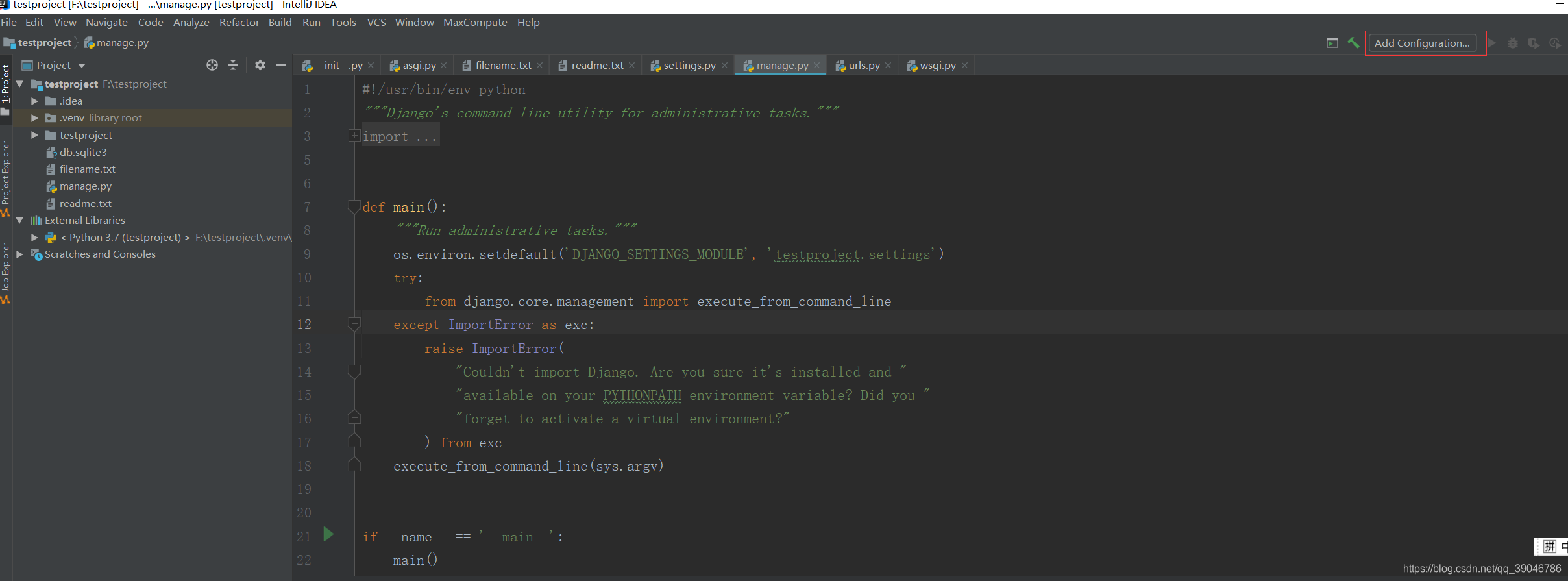 Idea 配置使用python虚拟环境 及django启动配置ideal怎么启动python的django项目 Csdn博客
