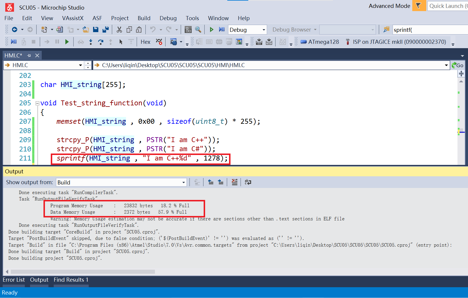 GCC AVR（Atmel Studio+ AVR Studio）如何在程序存储器（flash）空间存放字符串常量和使用字符串常量_avr gcc-CSDN博客
