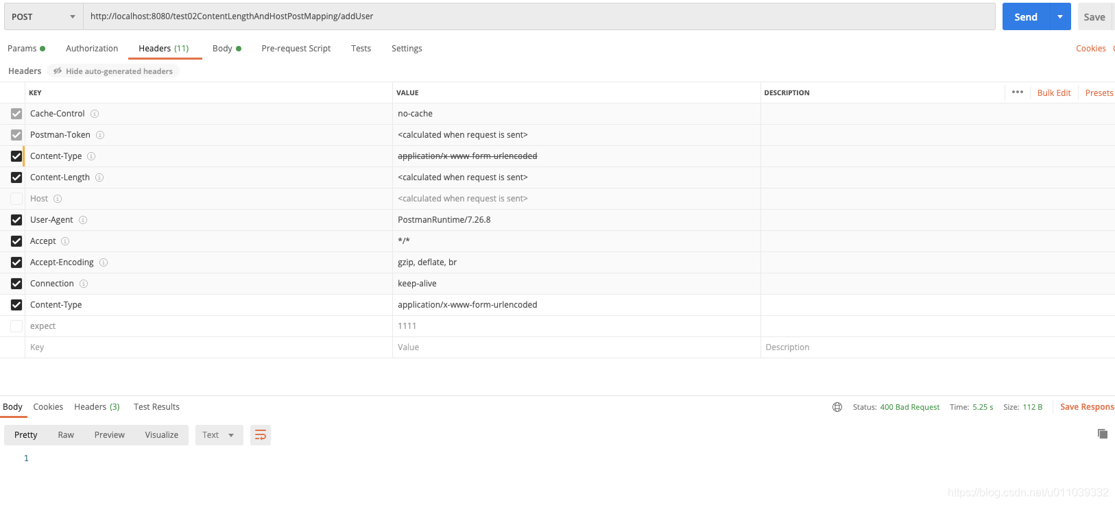 84 记录几次 400 Bad Request_content-length没传导致400-CSDN博客