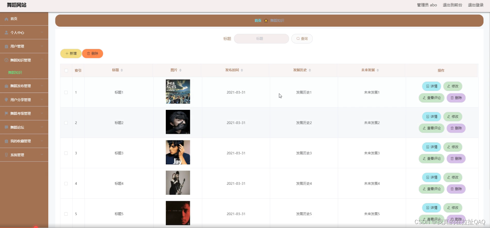 基于Java和SSM的舞蹈网站管理系统开发与实现-CSDN博客