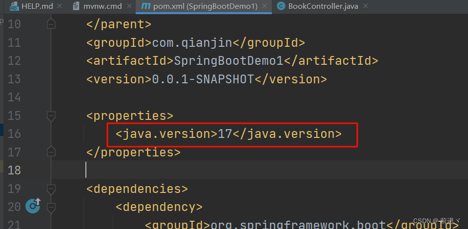 创建一个SpringBoot的Demo,出现无效的源发行版: 17错误_springboot 报错显示jdk17 实际配置的是11-CSDN博客