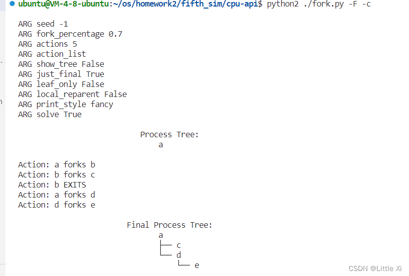 【LittleXi】第五章 Process API exercise_使用 fork()编写另一个程序。子进程应打印“hello”,父进程应打印“goodbye”。你-CSDN博客