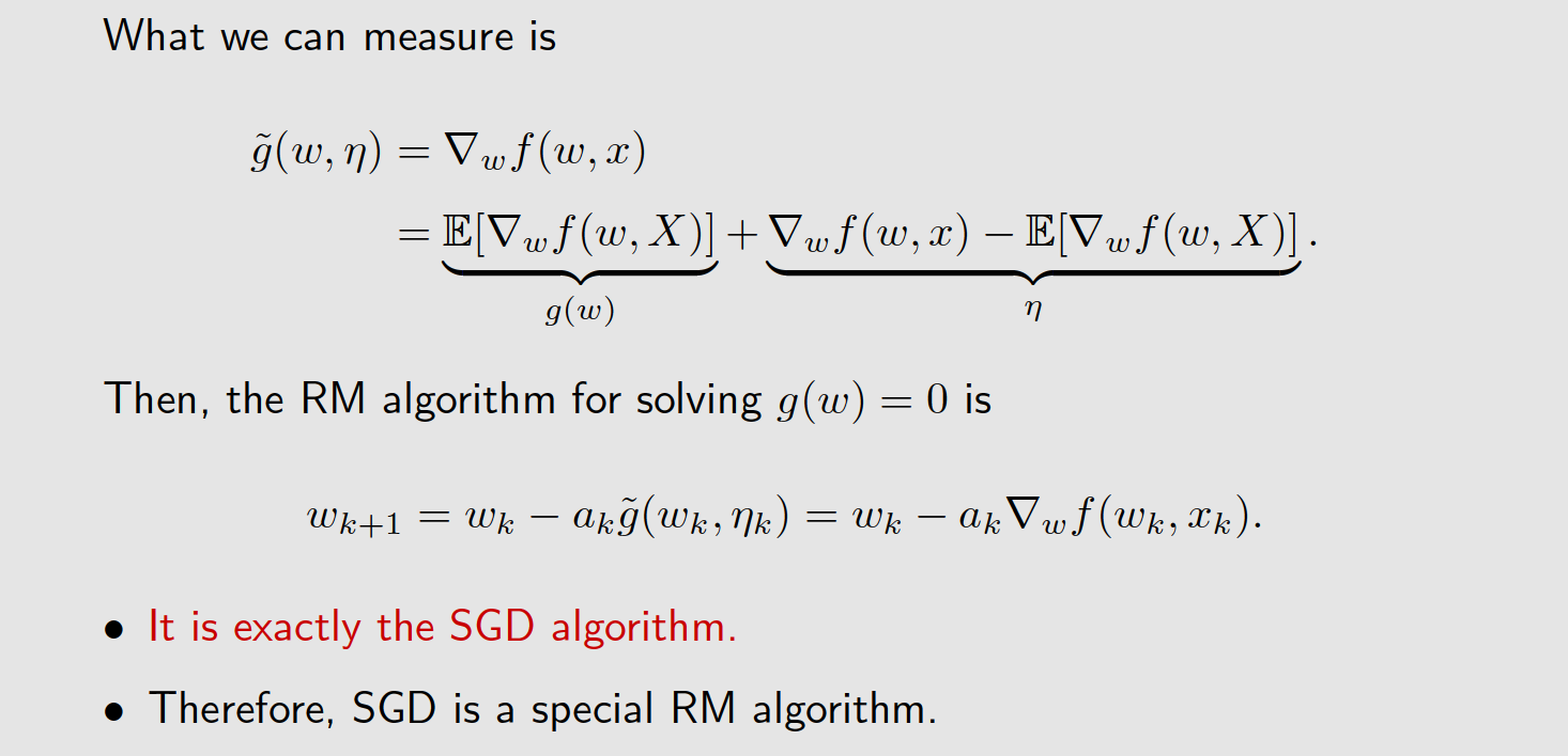 RL-赵-(六)：随机逼近/Stochastic Approximation（SA）【无需目标函数】、RM算法、随机梯度下降（SGD）【需目标函数】【采样须独立同分布】【BGD-＞MBGD ...