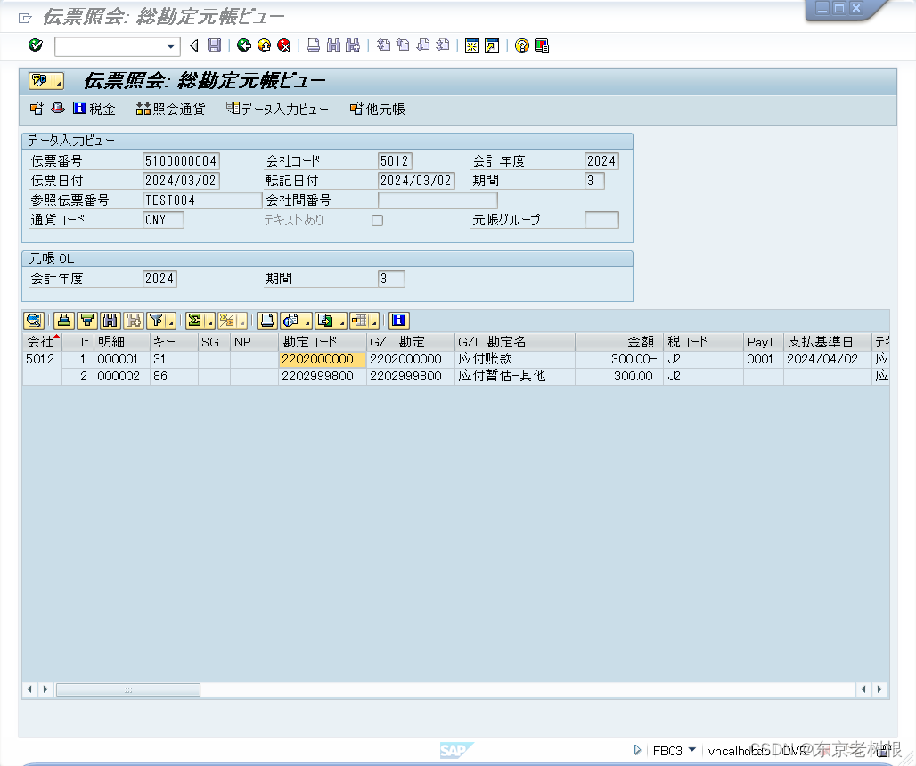 SAP FI学习笔记03 - 应付账款_sap fk10n-CSDN博客