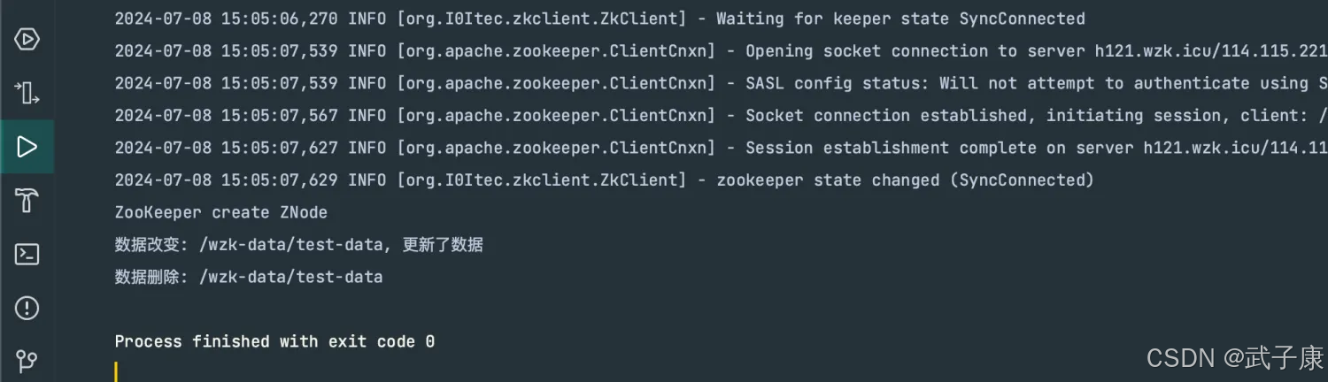 Hadoop-30 ZooKeeper集群 JavaAPI 客户端 POM Java操作ZK 监听节点 监听数据变化 创建节点 删除节点...-CSDN博客