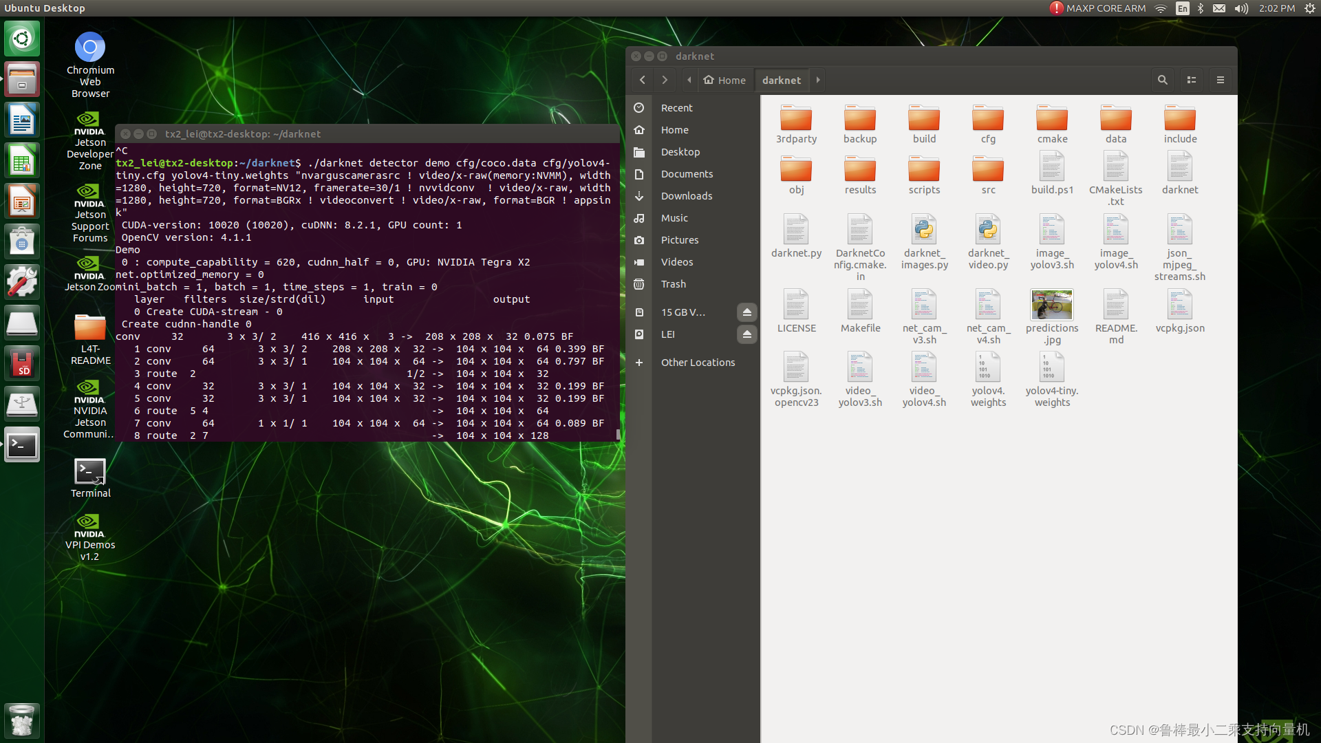 【玩转Jetson TX2 NX】（七）TX2 NX YoLoV4环境搭建+板载摄像头实时目标检测（详细教程+错误解决）_jetson tx2运行yolo-CSDN博客